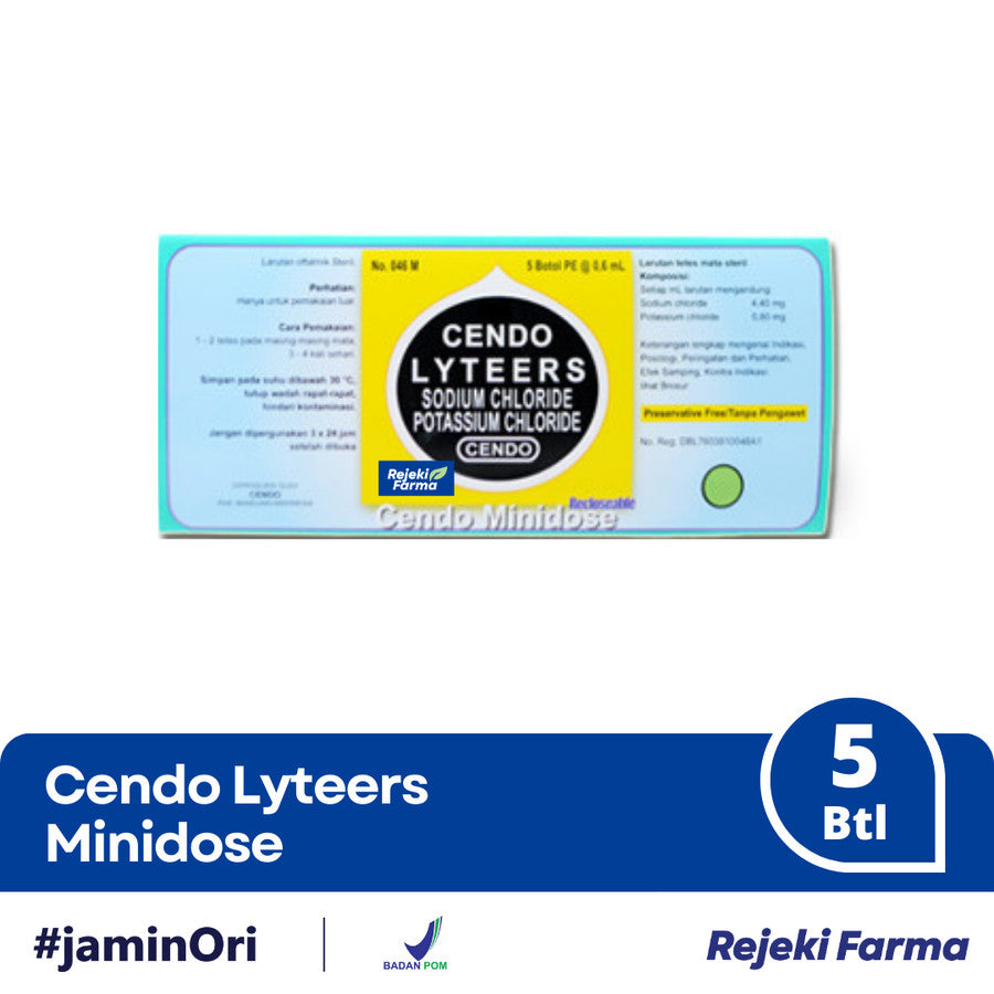 Cendo Lyteers Minidose 0.6 mL - 1 Strip isi 5 Botol – Apotek Rejeki Farma