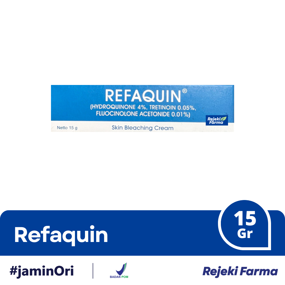 Refaquin Skin Bleaching Cream -15 Gr – Apotek Rejeki Farma
