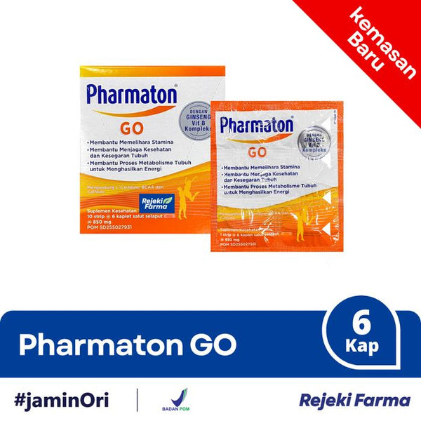 Pharmaton GO - 1 strip isi 6 Tablet – Apotek Rejeki Farma