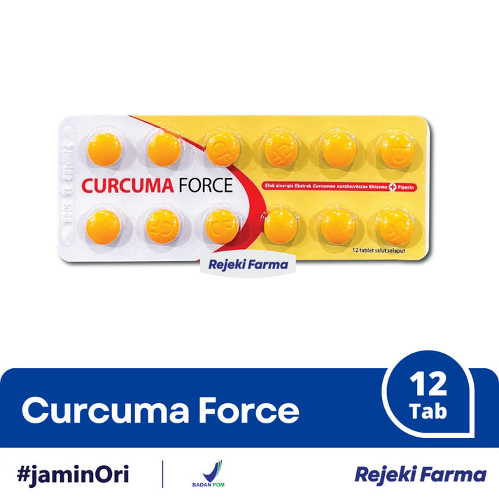 Curcuma Force - 1 Strip isi 12 Tablet – Apotek Rejeki Farma