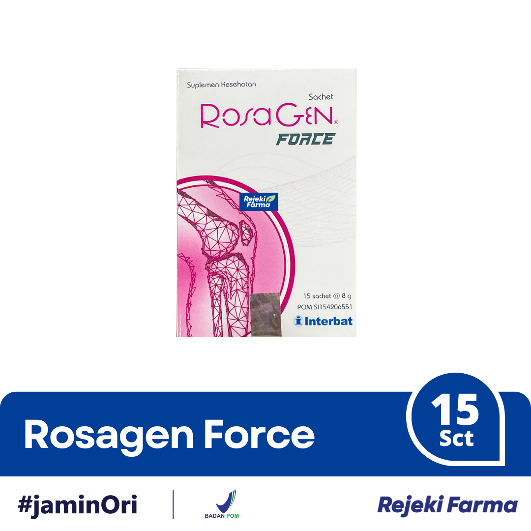 Rosagen Force - 1 Box isi 15 Sachet – Apotek Rejeki Farma