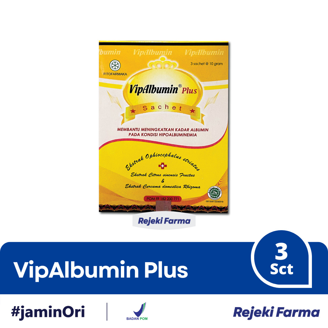 Vipalbumin Plus - 1 Box isi 3 Sachet – Apotek Rejeki Farma